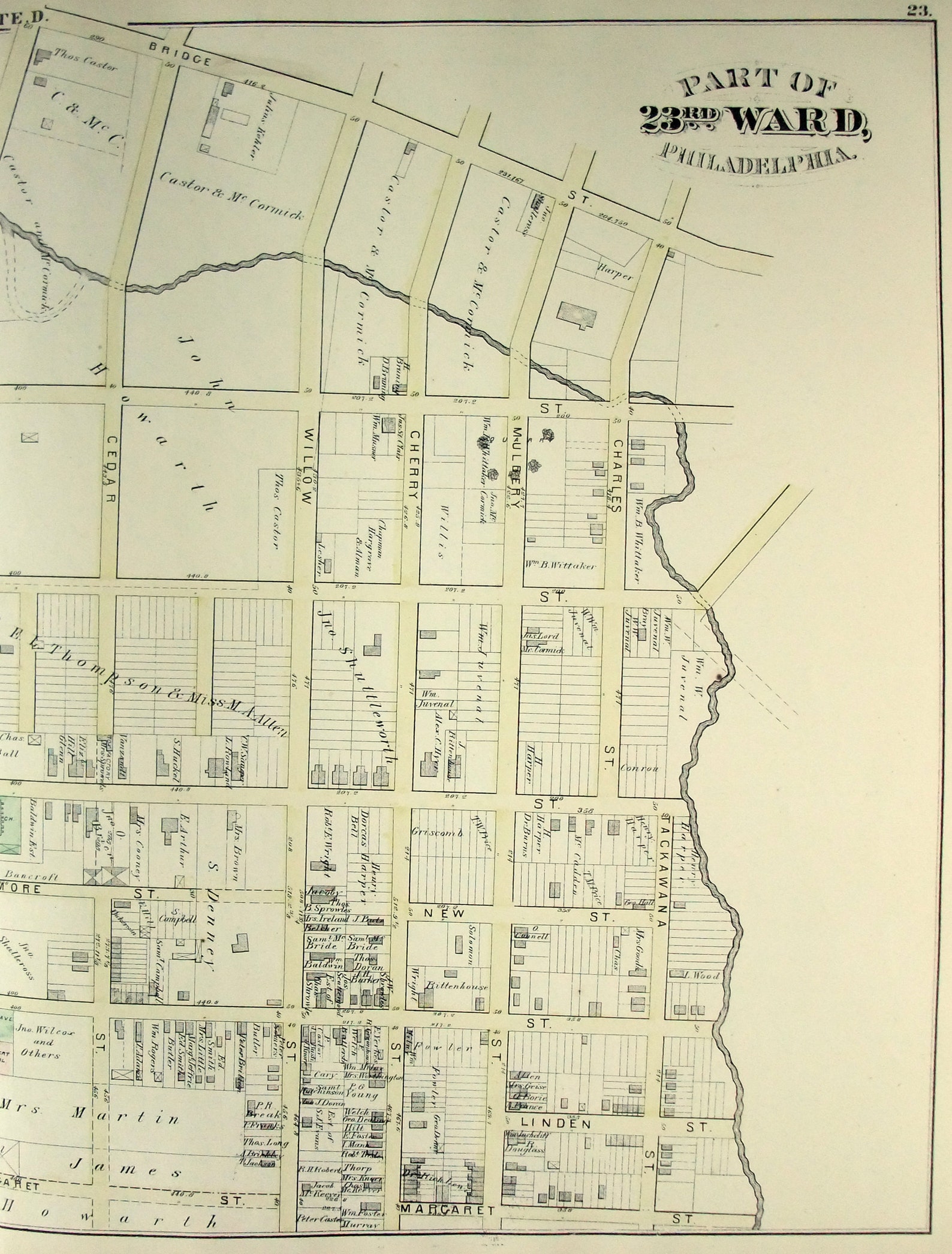 Antique 1876 Map, Frankford Philadelphia, PA - Etsy