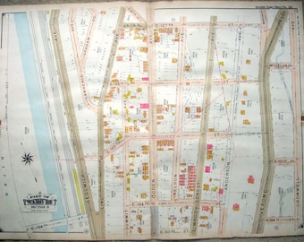 Antique Bronx Map - Etsy