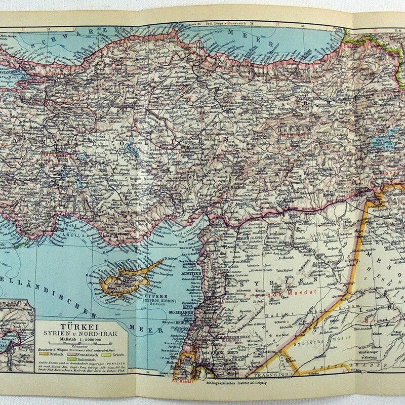 Turkey and Germany on Map - Etsy