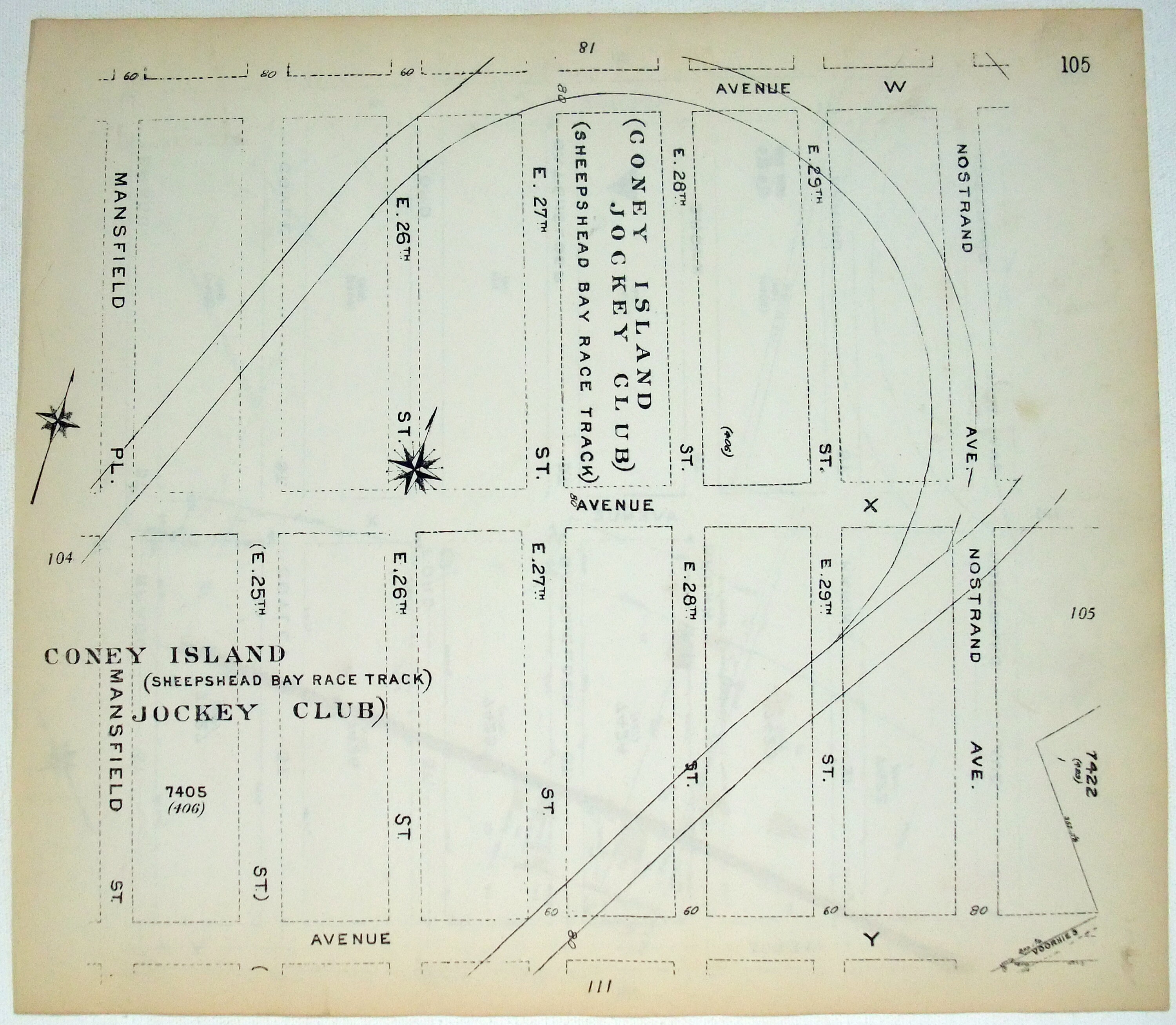 1922 Brooklyn Map: Sheepshead Bay, Belcher Hyde Antique Plat - Etsy