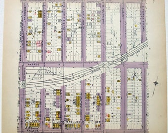 Flatbush Brooklyn Map - Etsy