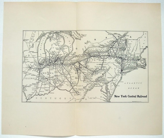 Central Railroad Maps Usa