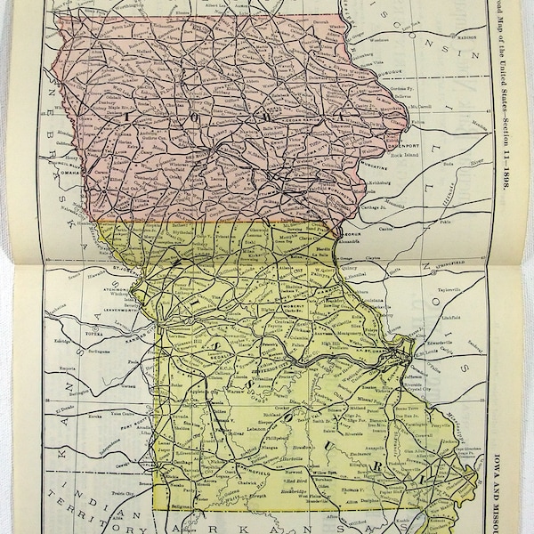 Missouri Railroad Maps - Etsy