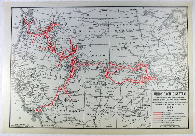 Union Pacific Original Route Map | Images and Photos finder