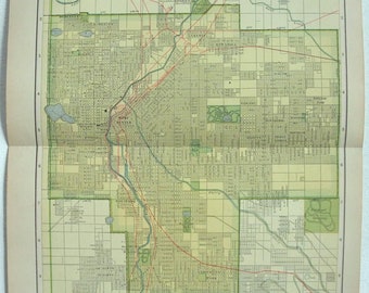 Chicago, Illinois - Original 1910 Dated Street & Railroad Map by Dodd ...