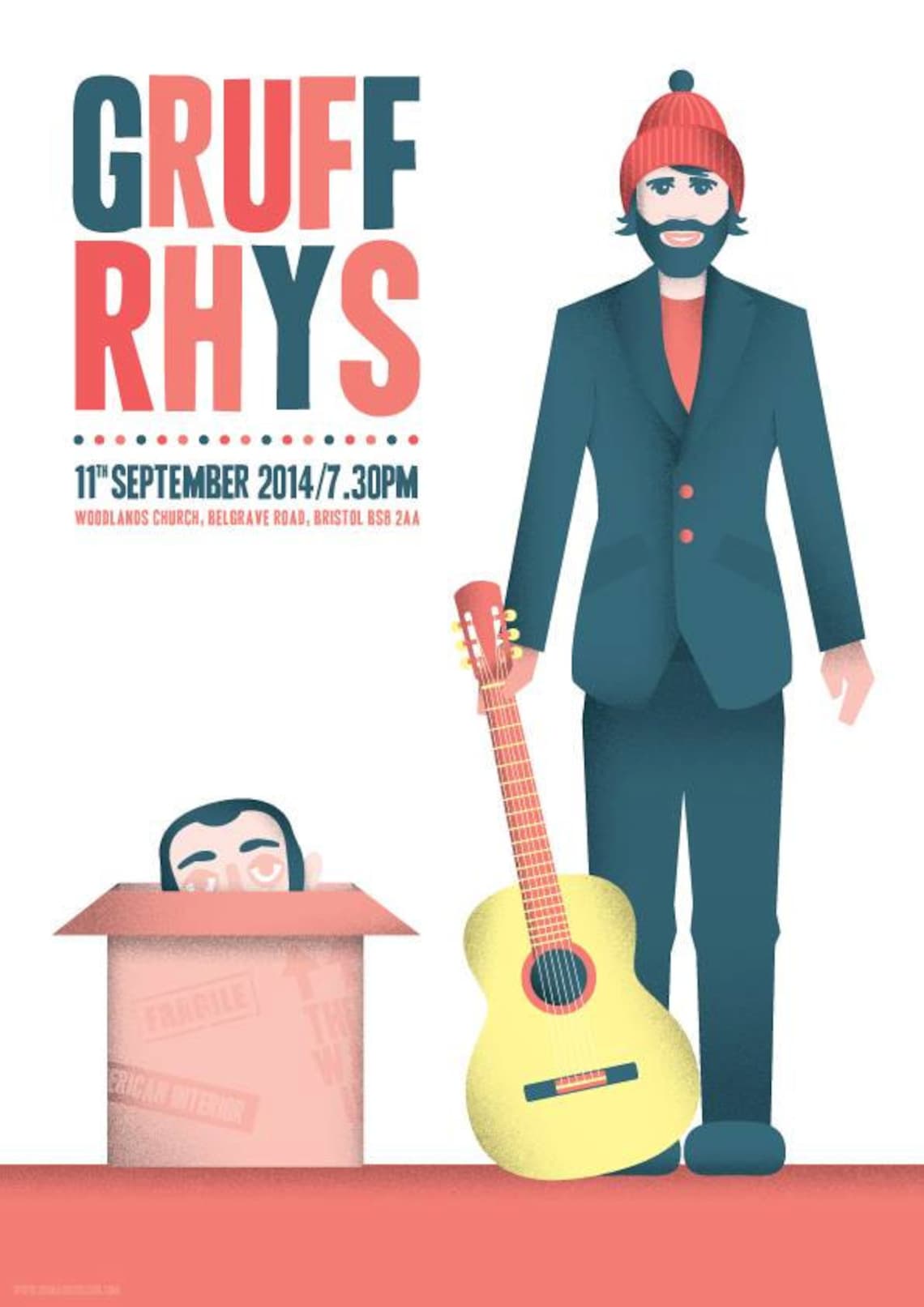 Gruff Rhys | A3 Digital Print | Limited Edition of 100 - Etsy UK