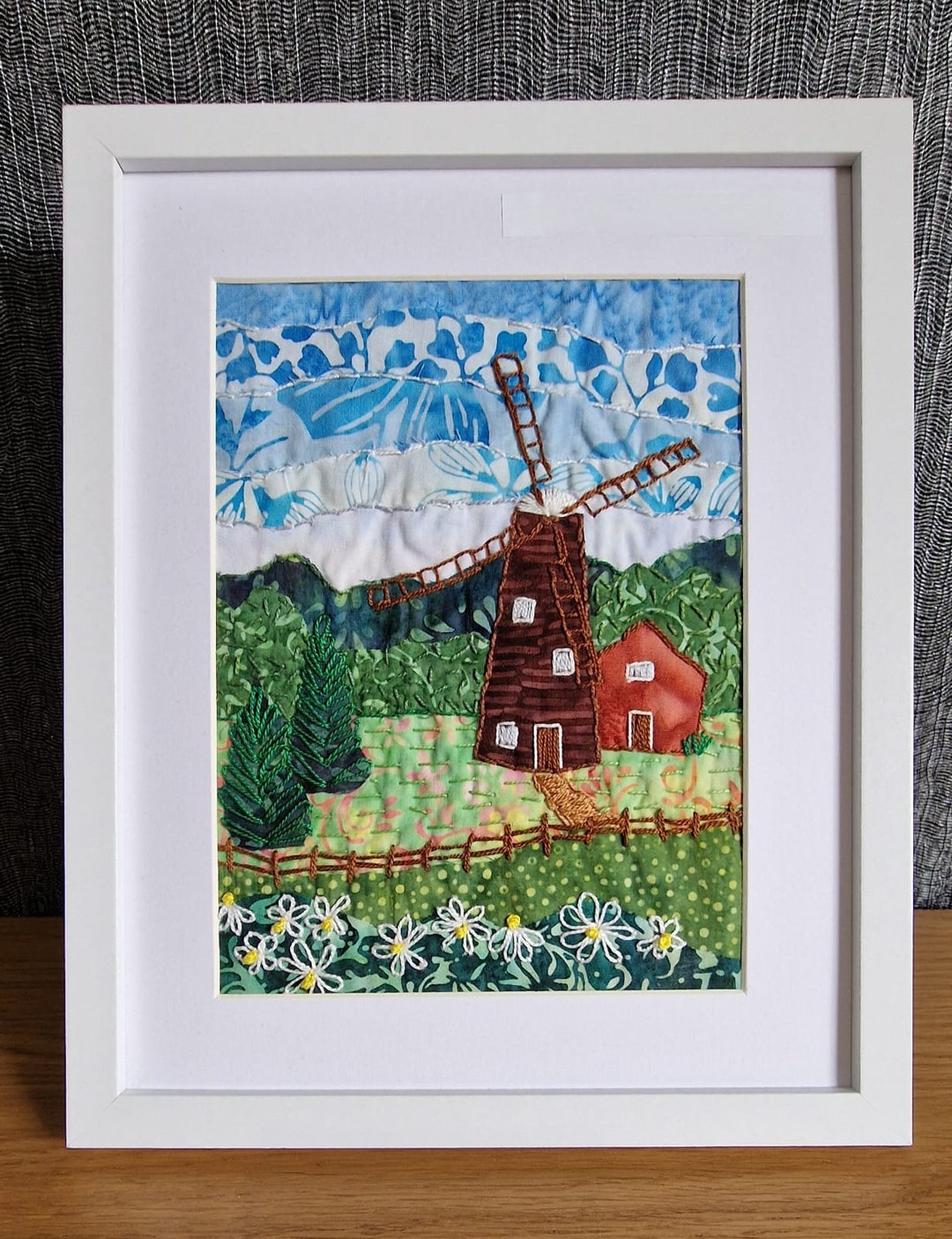 The Windmill - Slow Stitch Kit - Etsy
