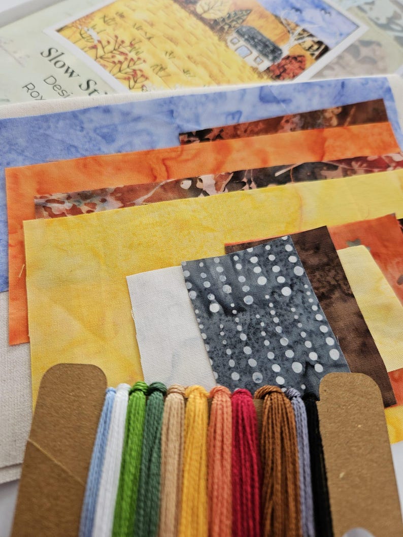 Autumn Cottage – Limited Edition Slow Stitch Kit - Etsy UK