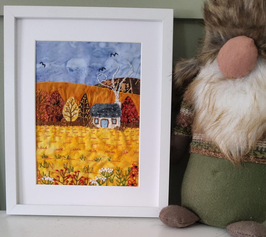 Autumn Cottage – Limited Edition Slow Stitch Kit - Etsy UK