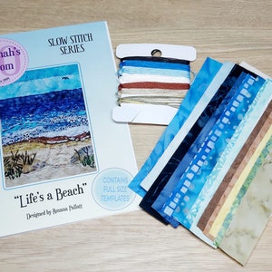 Life's a Beach - Slow Stitch Kit - Etsy
