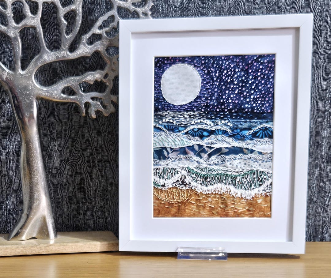 Moonlit Shore - Slow Stitch Kit - Etsy