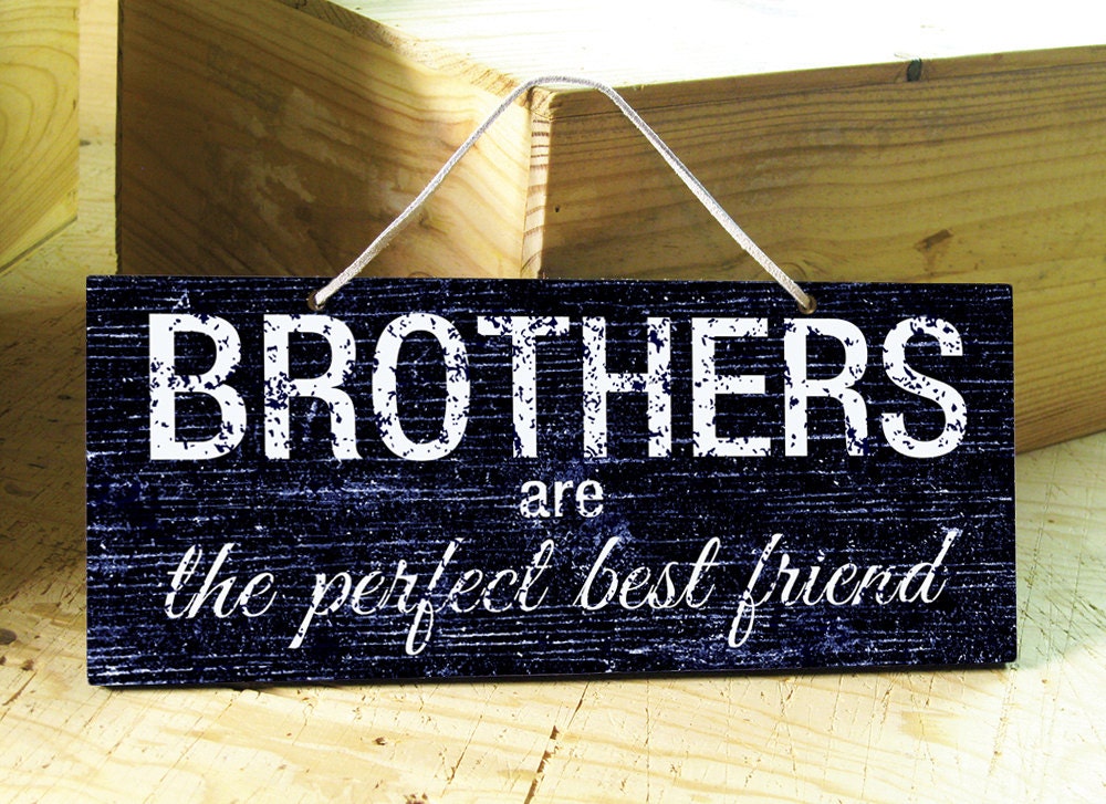Brothers Sign. Wall Sign. Gift for Brothers. Brother Gift. | Etsy