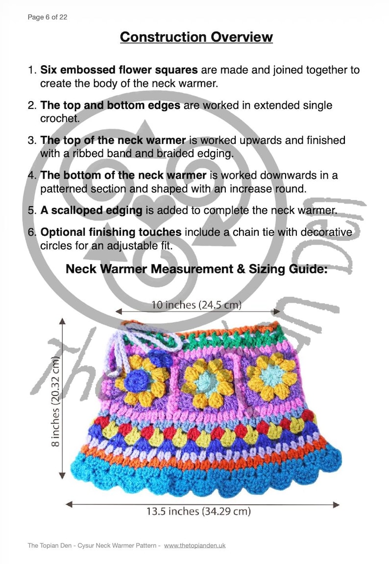 Cysur Neck Warmer Crochet Pattern & Tutorial - the Topian Den - Etsy