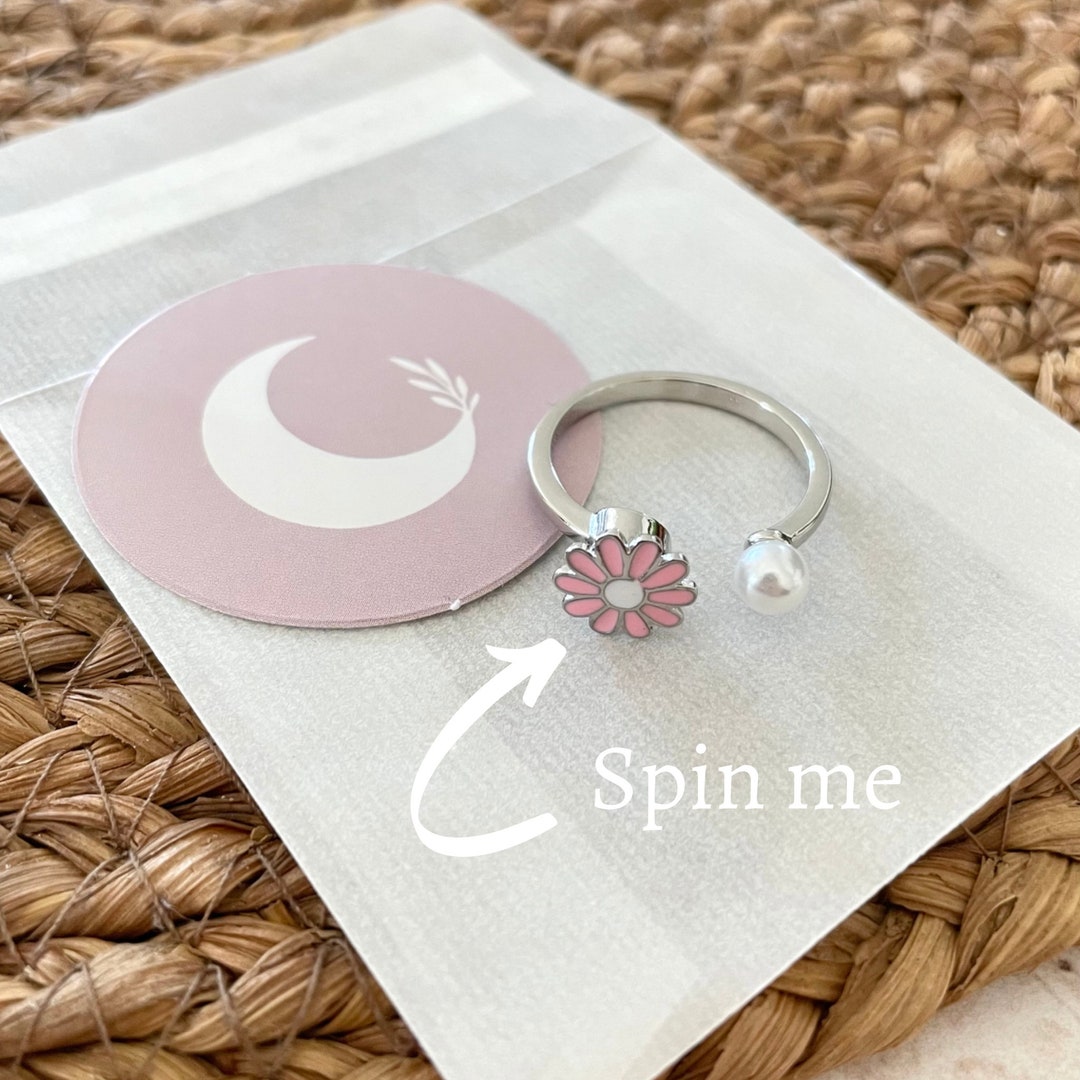 Spinner Ring | Pink Daisy | Party Favour | Gift L Bag | Filler ...