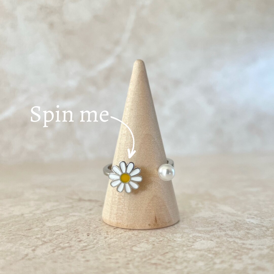 Anxiety Spinner Ring White Daisy Party Favour Gift Bag Filler Birthday ...