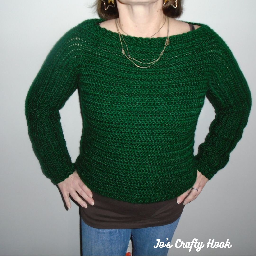 Amy Pullover Crochet Pattern, Crochet Pattern for Amy Pullover, Crochet ...