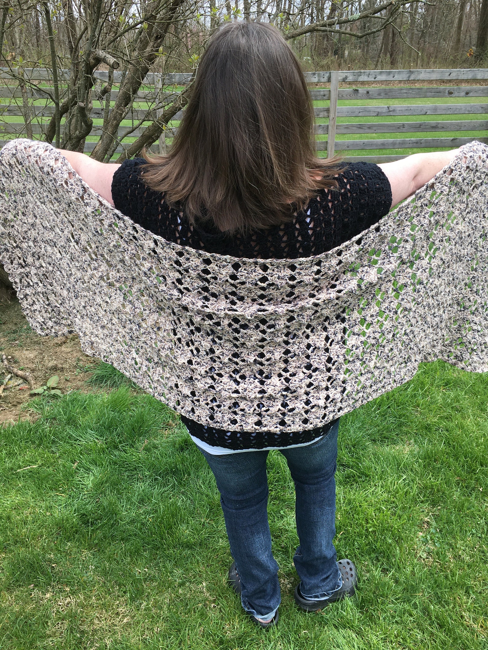 Wrapped in Diamonds Crochet Pattern-wrapped in Diamonds Wrap Crochet ...