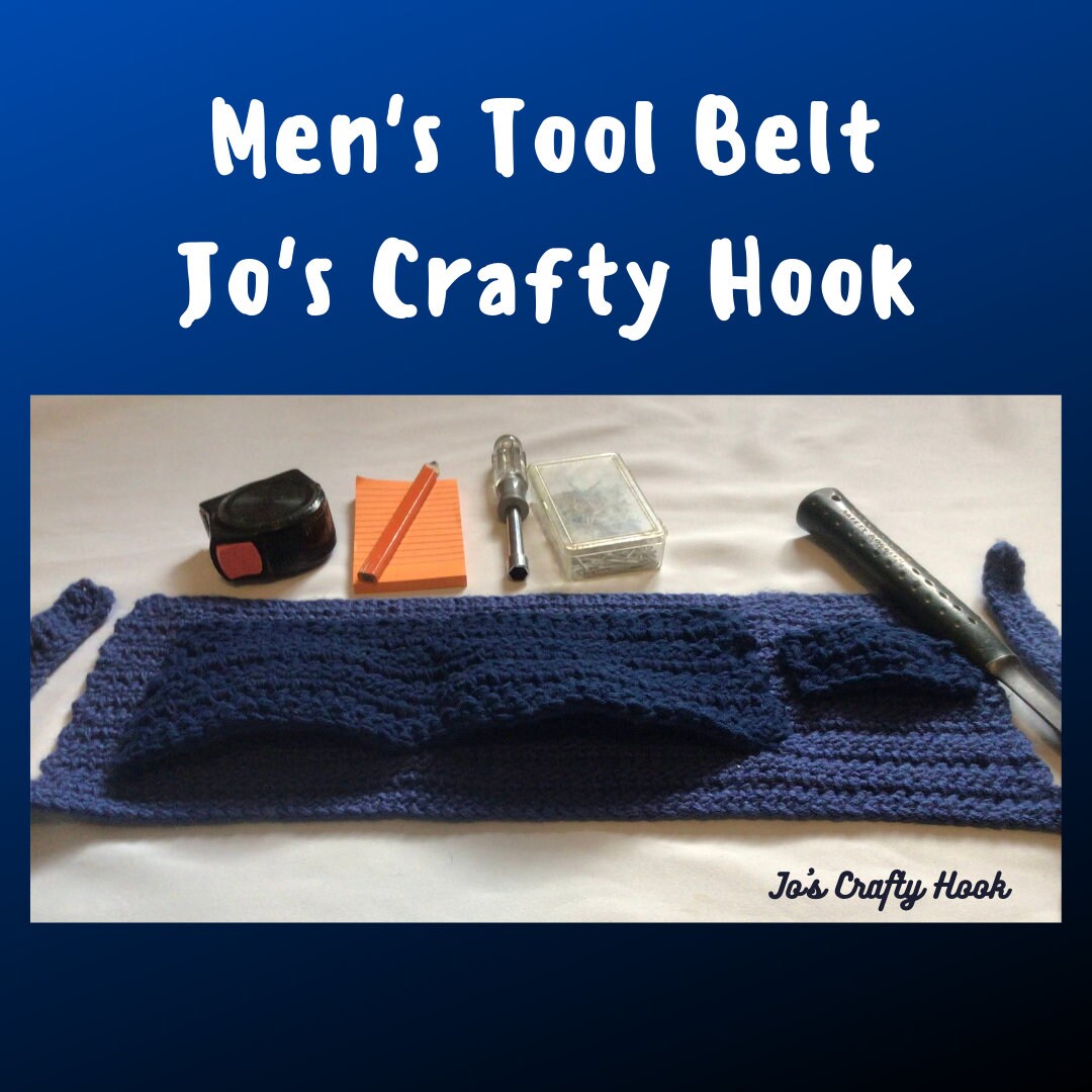 Mens Tool Belt Crochet Pattern-crochet Pattern for Tool Belt-mens Tool ...
