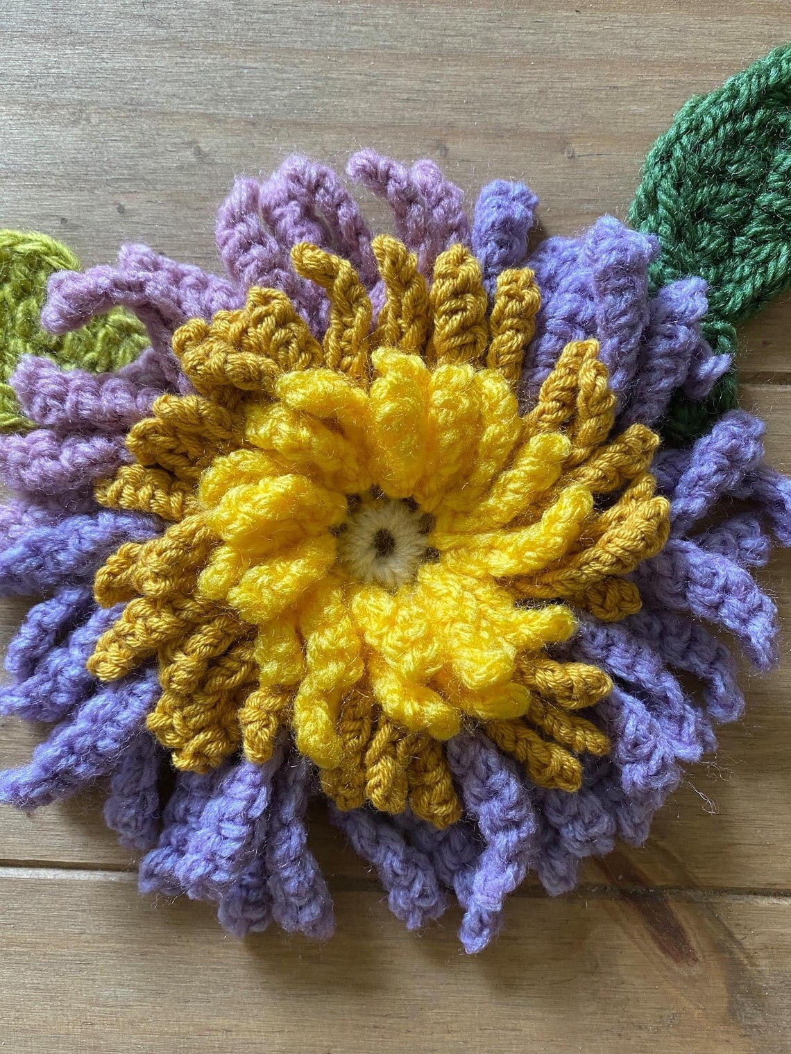 Dahlia Applique Crochet Pattern-crochet Pattern for a - Etsy