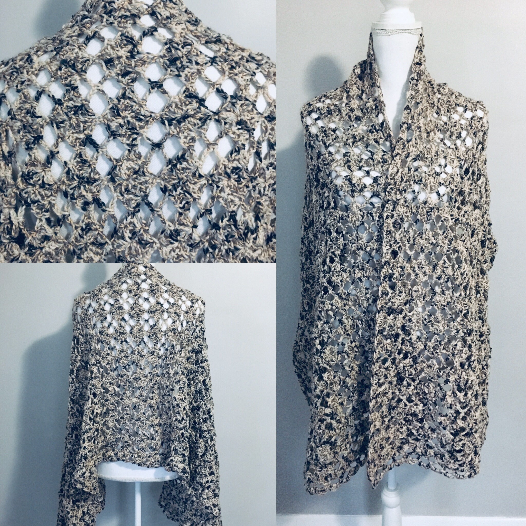 Wrapped in Diamonds Crochet Pattern-wrapped in Diamonds Wrap Crochet ...