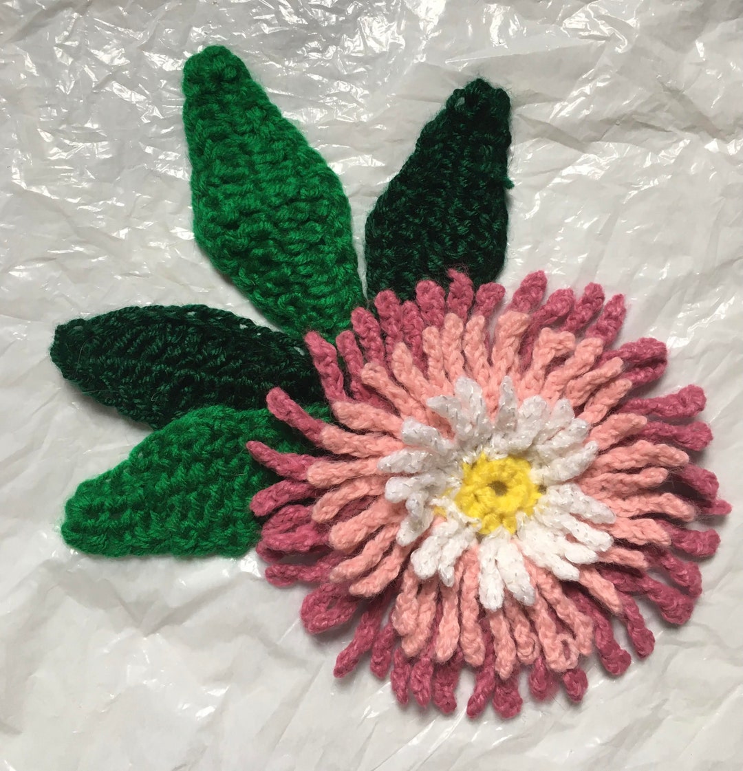 Dahlia Applique Crochet Pattern-crochet Pattern for a Dahlia-dahlia ...
