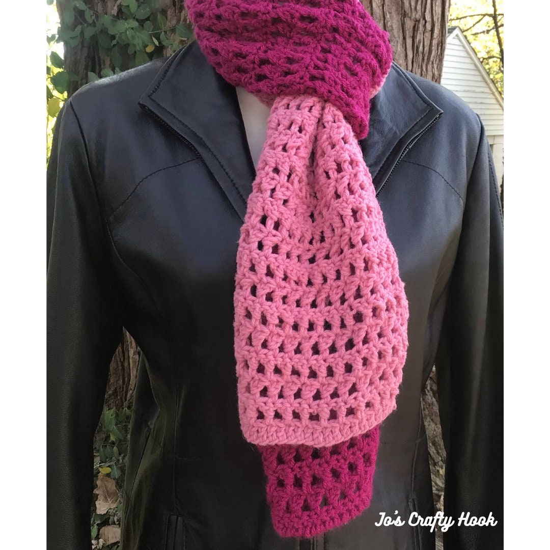 Two Faced Scarf Crochet Pattern-crochet Pattern for Scarf-crochet ...