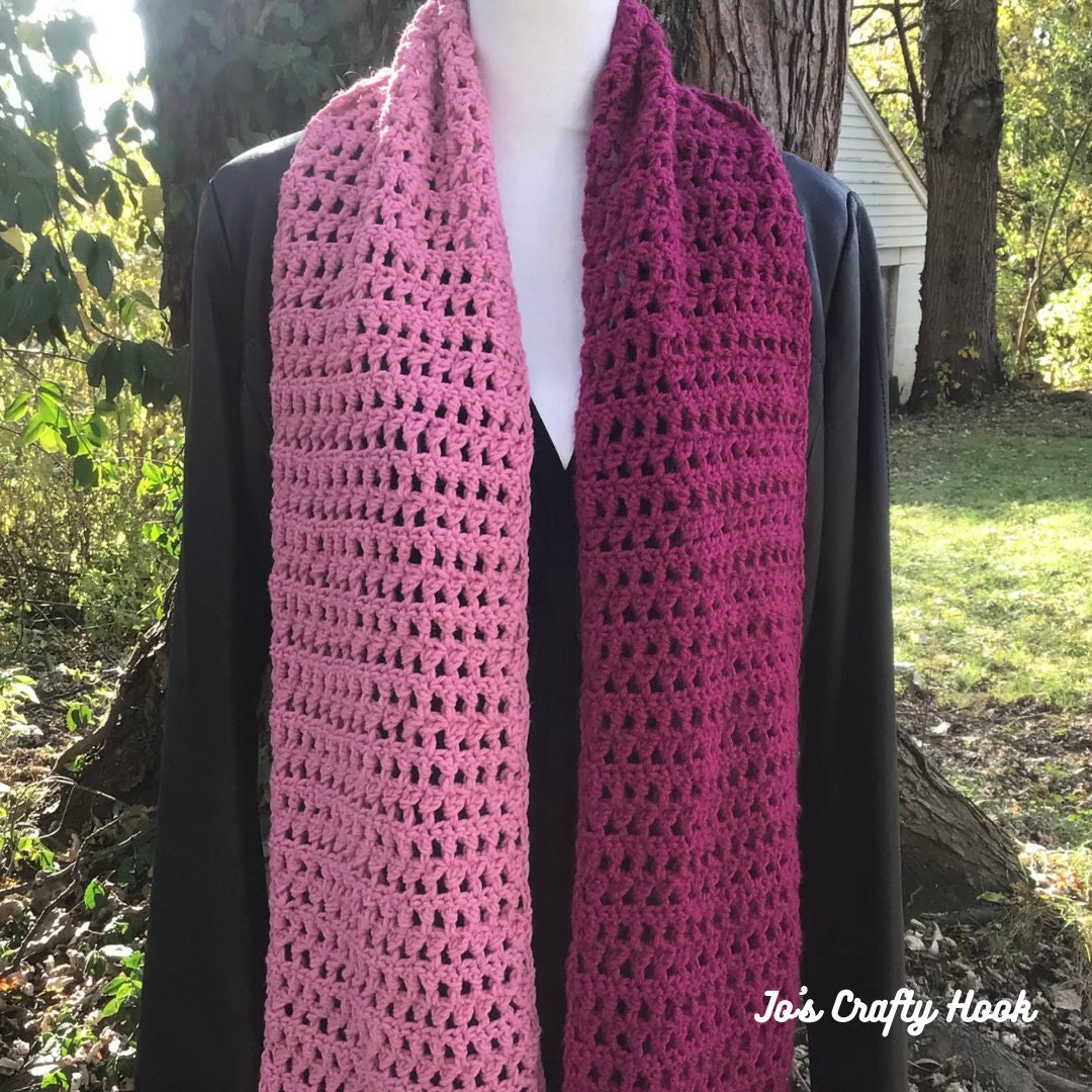 Two Faced Scarf Crochet Pattern-crochet Pattern for Scarf-crochet ...