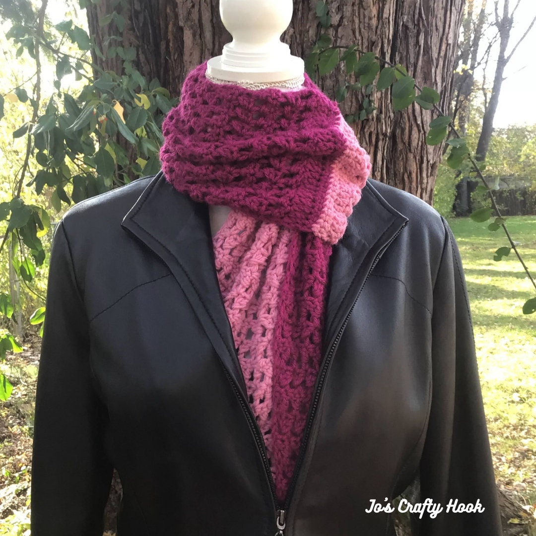 Two Faced Scarf Crochet Pattern-crochet Pattern for Scarf-crochet ...