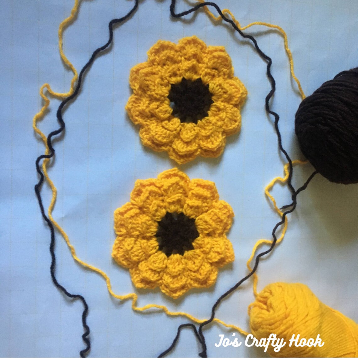 Sunflower Applique Crochet Pattern-crochet Pattern for Sunflower ...