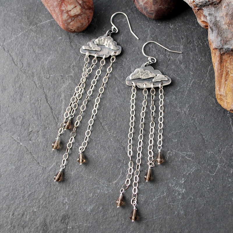 Cloud Earring - Etsy