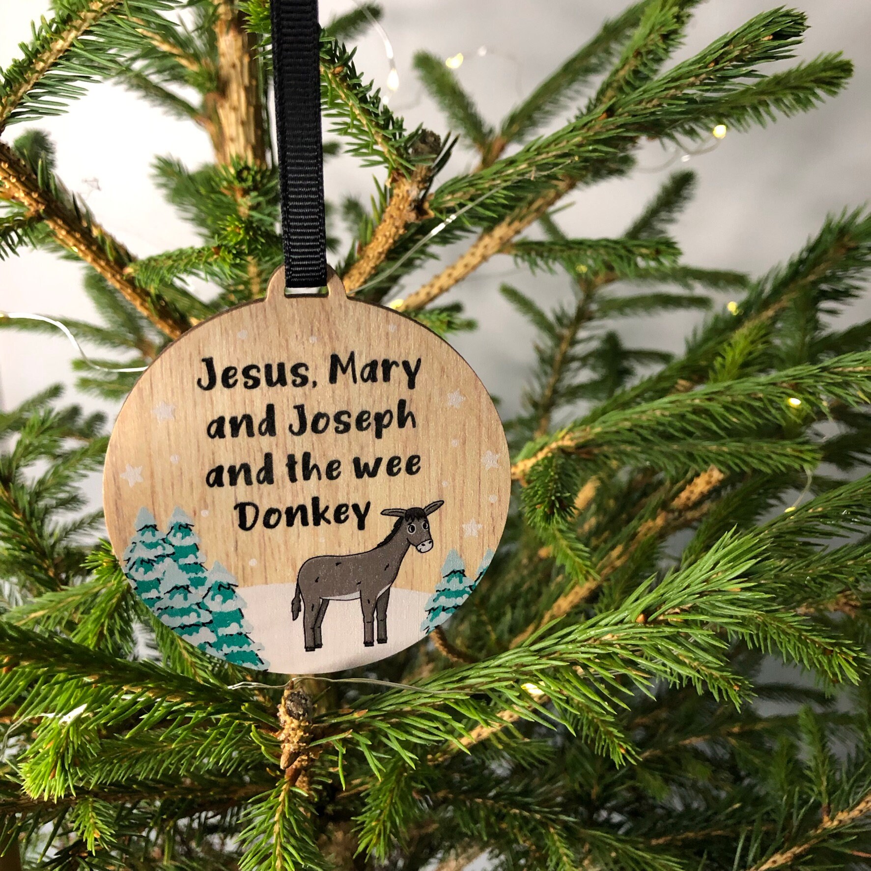 Jesus, Mary and Joseph and the Wee Donkey Christmas 2025 Decoration - Etsy