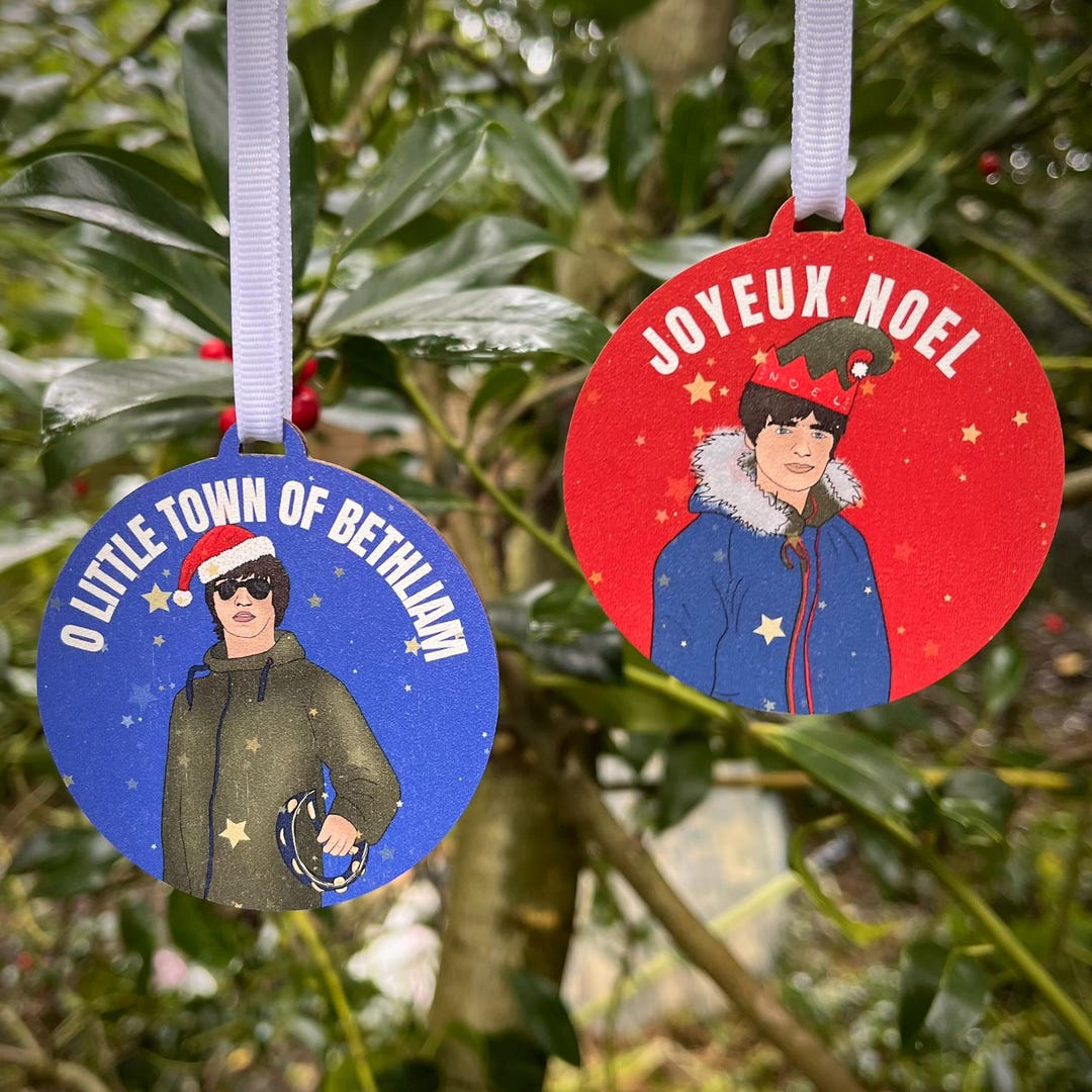 Oasis Inspired Double Sided Christmas Decoration - Etsy UK