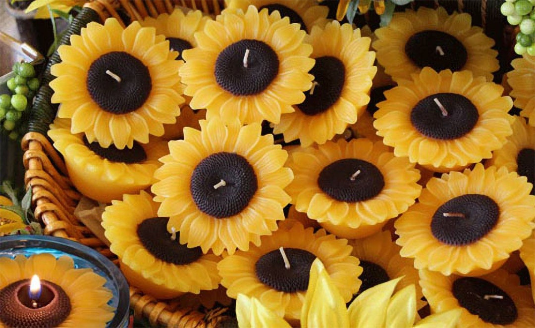 Sunflower, Floating Candle - Etsy