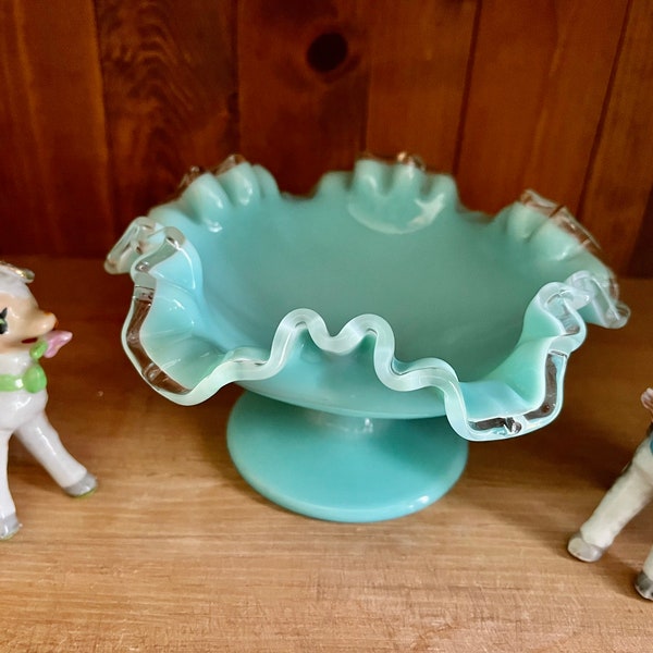 Turquoise Milk Glass - Etsy
