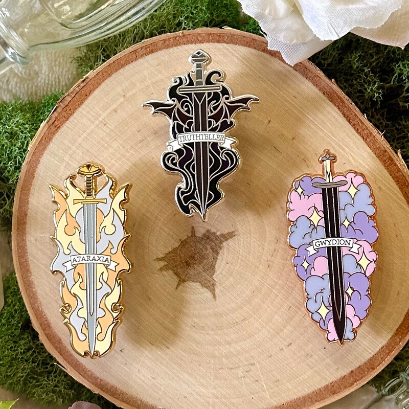 Sword Enamel Pin - Etsy