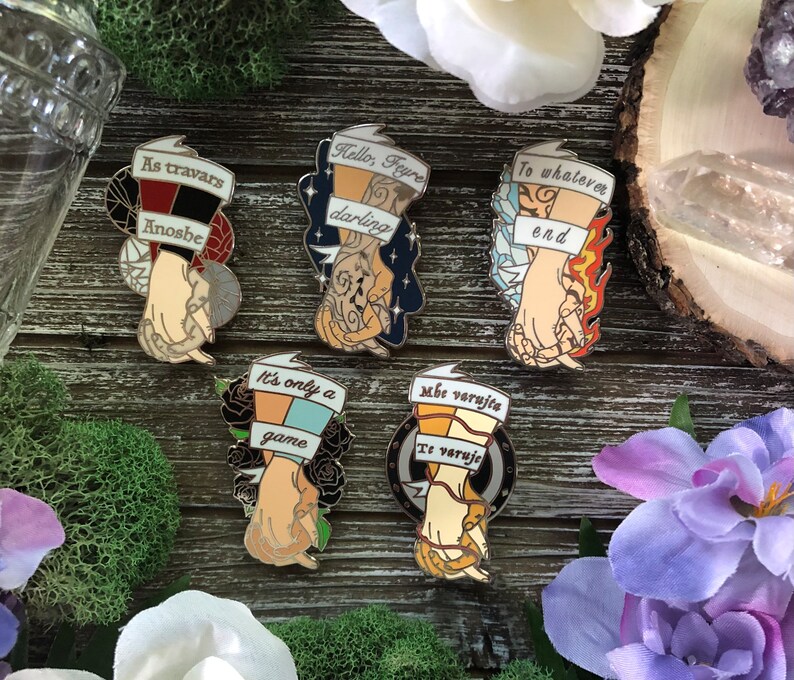 Magical Matches Hard Enamel Pins YA Fantasy Ships ACOTAR - Etsy