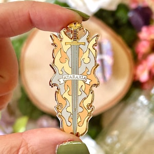 Bookish Blades Hard Enamel Pins ACOTAR, Crescent City, Ataraxia ...