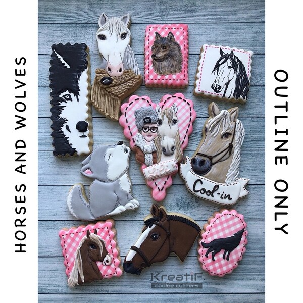 Wolf Cookie - Etsy