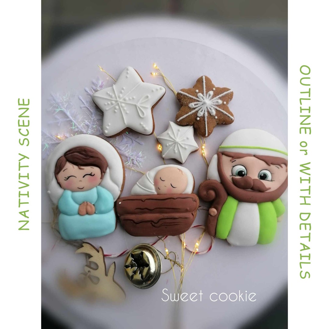 Nativity Scene Mary, Joseph, Baby Jesus, Cookie Cutter 2075 - Etsy