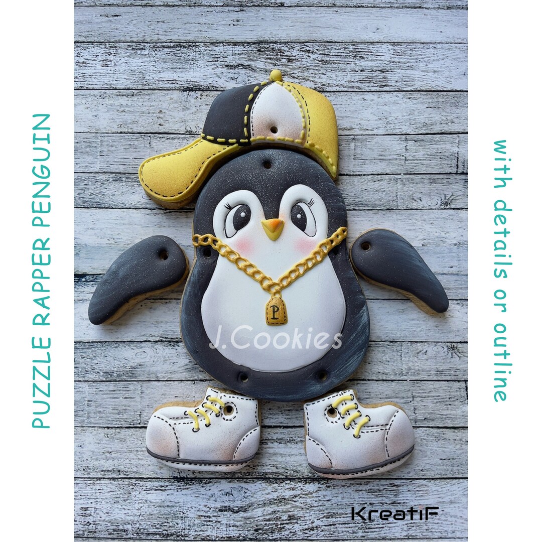 Cookie Cutter PUZZLE Golden Rapper Penguin 2130 - Etsy