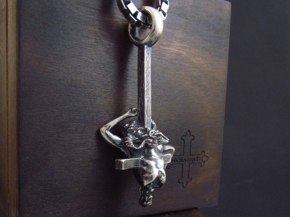 Mysacrum DEVIL ON CROSS - Etsy