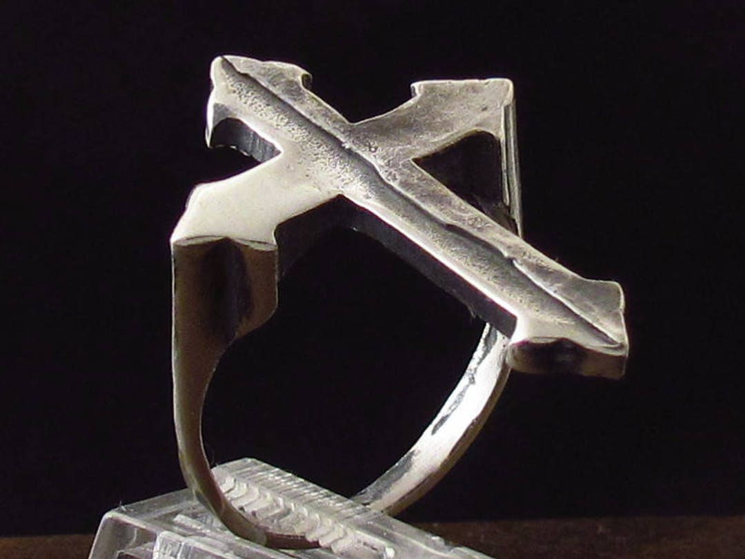 Mysacrum CROSS RING SILVER - Etsy
