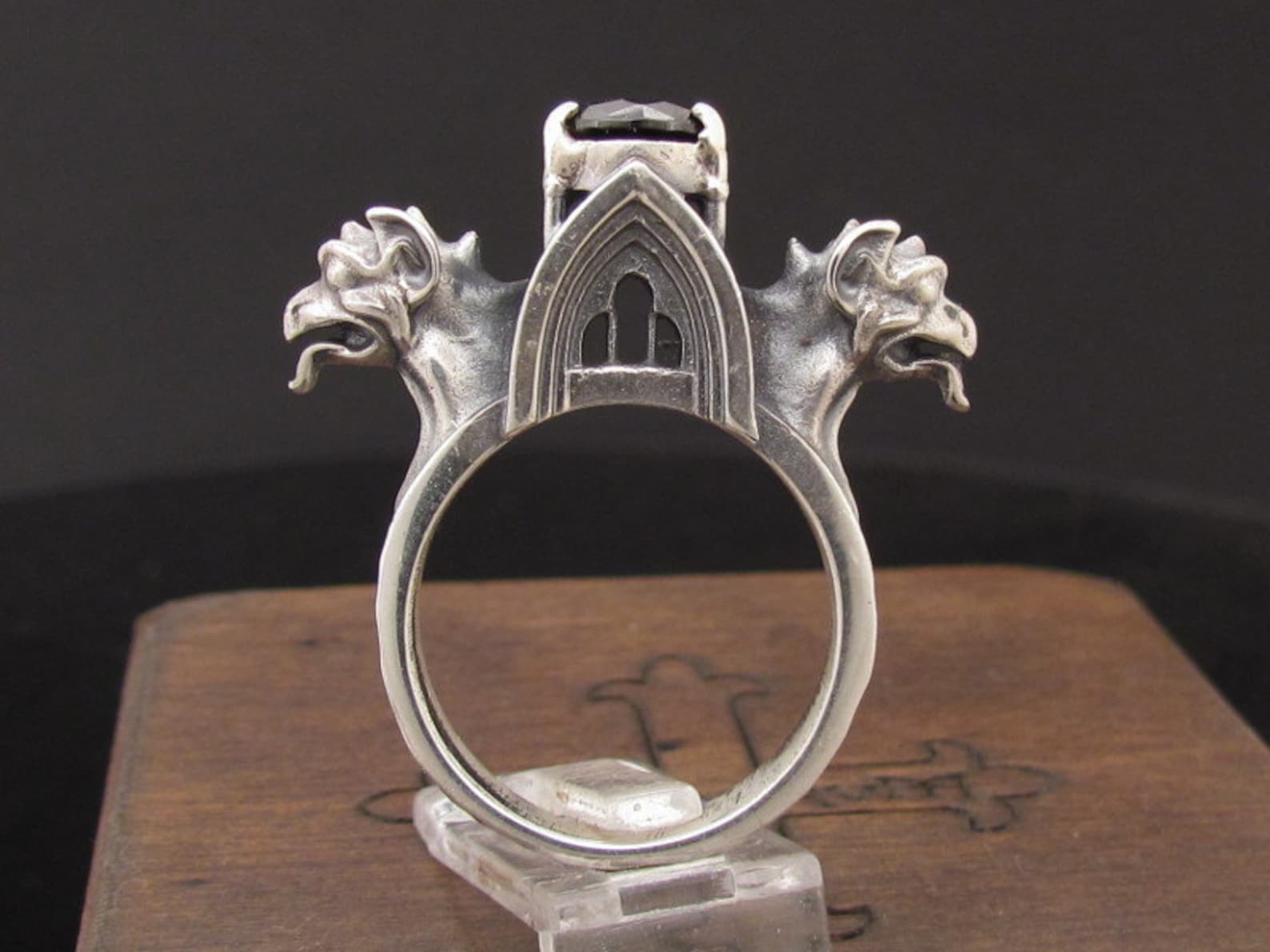 Mysacrum GARGOYLE RING ENGAGEMENT - Etsy
