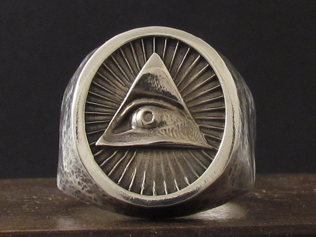 Mysacrum MASON EYE Proidence-silver Ring - Etsy