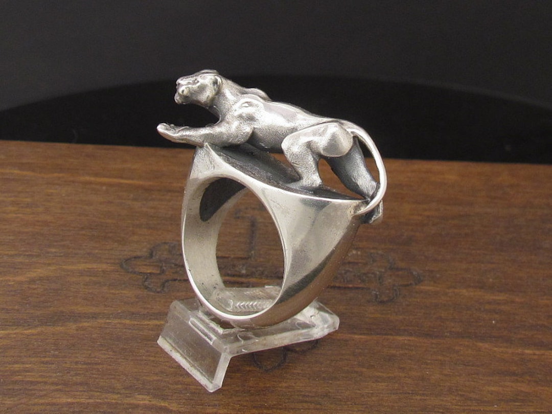 Mysacrum HUNTING Lioness-silver Ring - Etsy