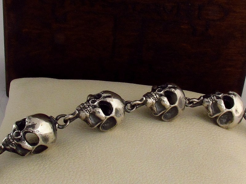 Mysacrum SKULL BRACELET - Etsy