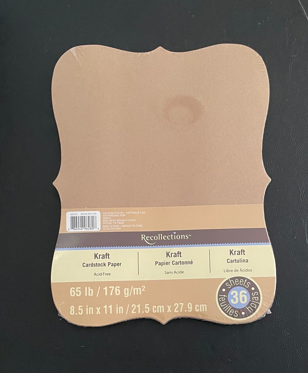 Cardstock, Pack of 36 Sheets, Size 8.5x11 Inches , Kraft Cardstock ...