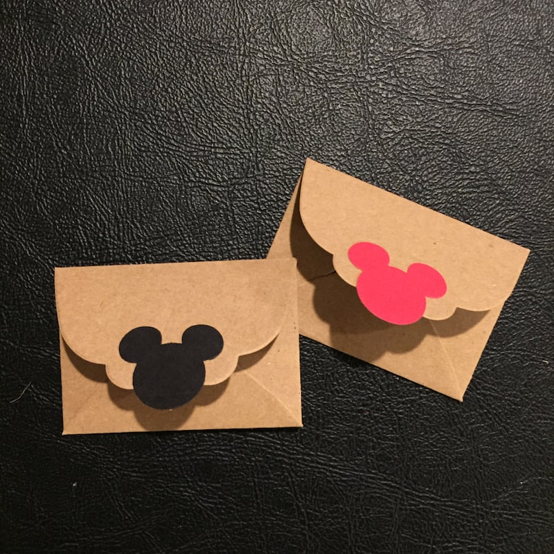 Mickey Mouse Tip Envelopes - Etsy