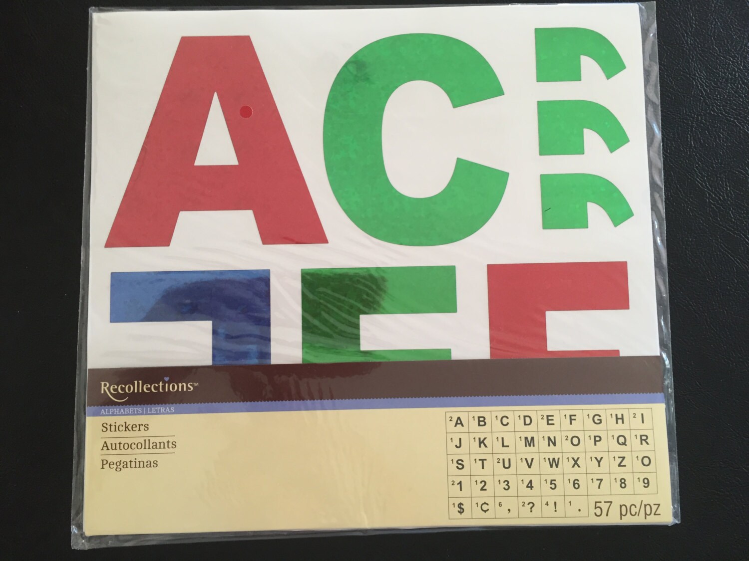 Stickers Alphabet Letters & Numbers Shimmer Finish Solid | Etsy