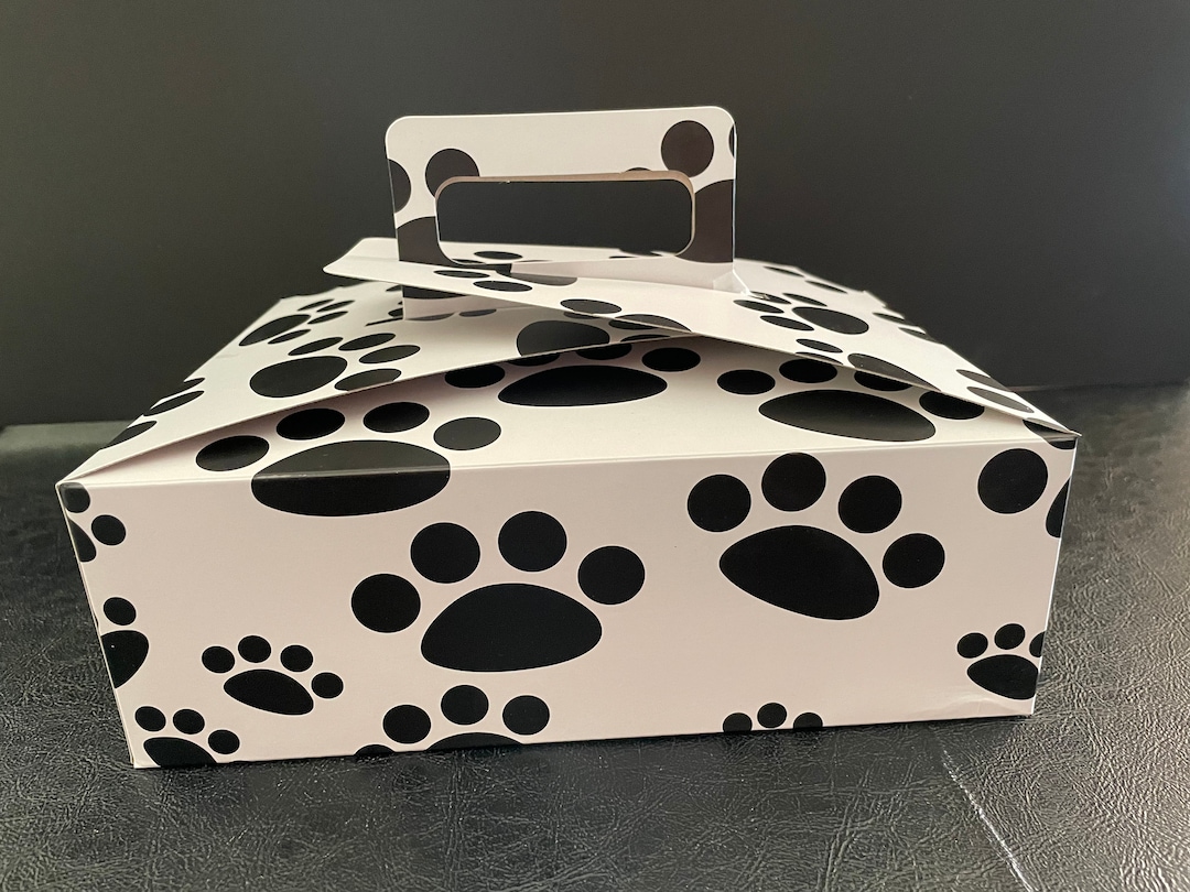 Paw Print Boxes, Animal Print Gift Boxes, Deli Boxes, Treat Boxes ...
